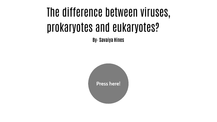 How to tell the difference between viruses, prokaryotes and eukaryotes ...