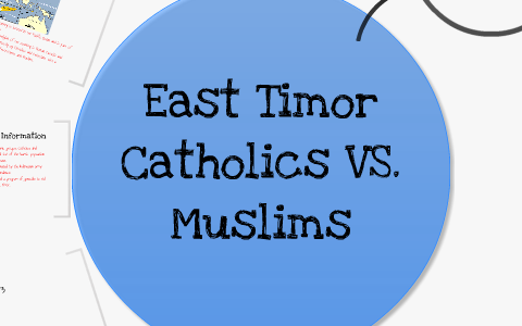 Religion - East Timor conflict between Christians and Muslims. by ...