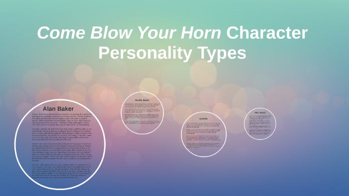 Come Blow Your Horn Character Personality Types by catherine thompson ...