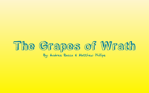 Grapes of Wrath Powerpoint by Matthew Phillips on Prezi