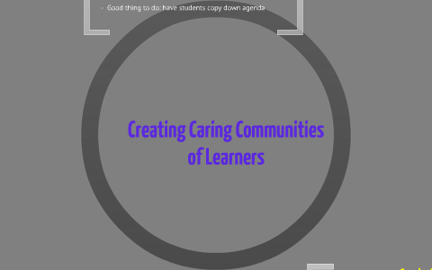 Creating Caring Communities of Learners by Amber Smith