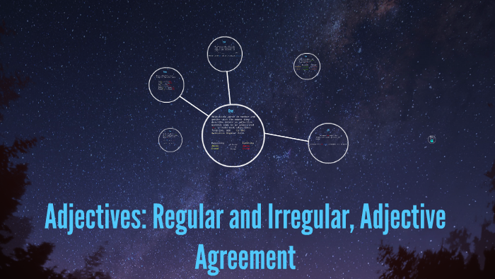 Adjectives: Regular and Irregular, Adjective Agreement by Aubrey ...
