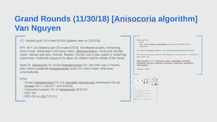 Grand Rounds 20181130 [Anisocoria Algorithm] by Van Nguyen on Prezi