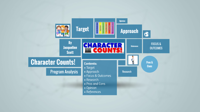Character Counts! Program Analysis by Jackie Scott on Prezi