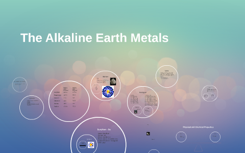 Group 2- The Alkaline Earth Metals by Jorden Ferrier on Prezi