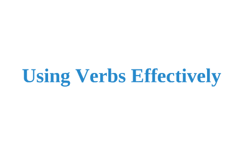 Strong Vs. Weak Verbs by David Novak on Prezi