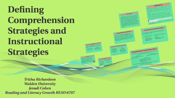 Defining Comprehension Strategies and Instructional Strategies by ...