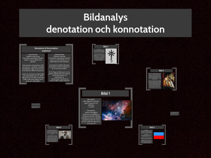 Bildanalys denotation och konnotation by Maria Nelldal on Prezi