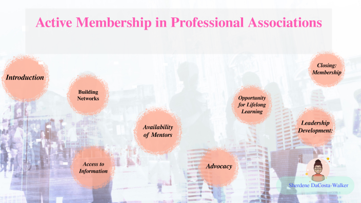 The importance of being actively involved in a Professional Association ...