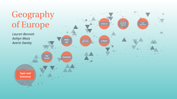 Geography of Europe by our group on Prezi