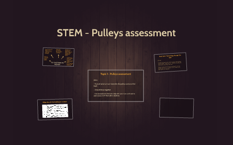 STEM - Pulleys assessment by Beth Sumpter on Prezi