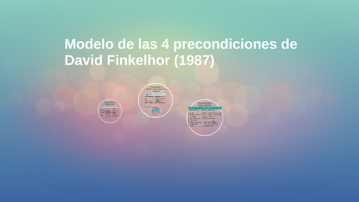 Modelo de las 4 precondiciones de David Finkelhor by Marla Gaubil on Prezi