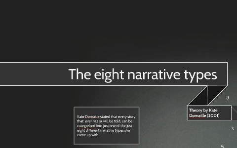The eight narrative types by Carrie Woodhead on Prezi