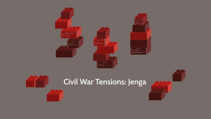 Civil War Tensions: Jenga by Alyssa Shurminsky
