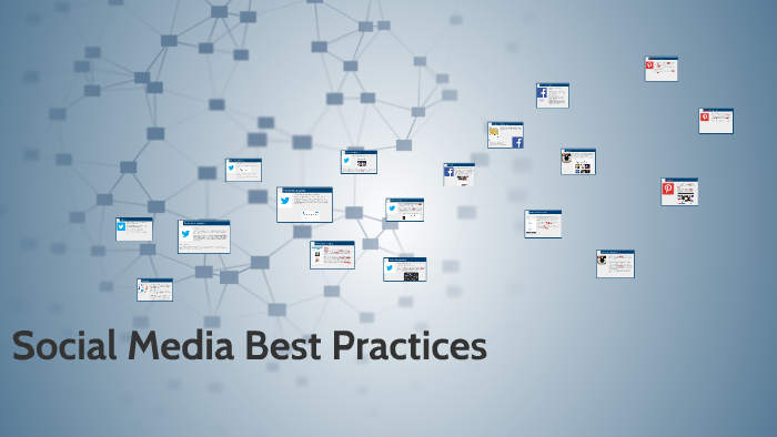 Social Media best practices by on Prezi