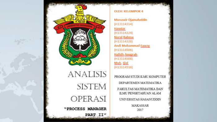 Analisis Sistem Operasi Analisis Sistem Operasi