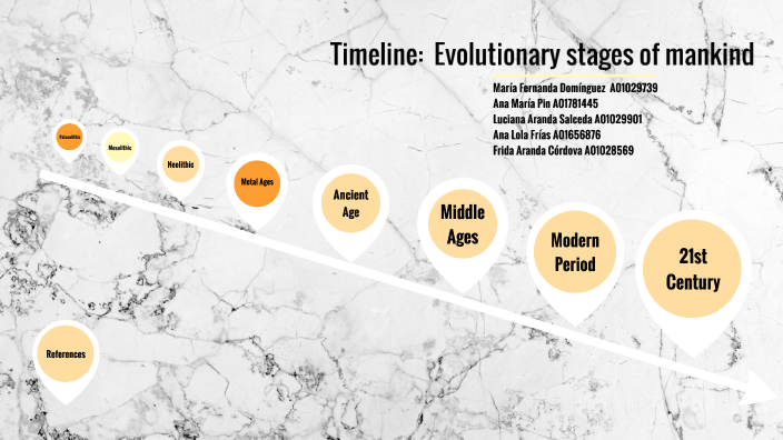 Timeline: Evolutionary stages of mankind by María Fernanda Domínguez ...