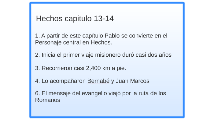 Hechos capitulo 13 by on Prezi