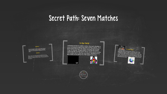 Secret Path: Seven Matches by Sara Labreche on Prezi