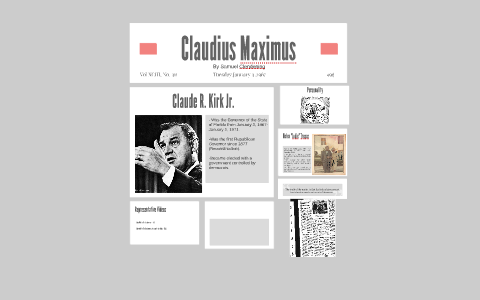 Claudius Maximus by Sam Clendening on Prezi