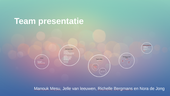 Team presentatie by on Prezi