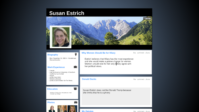 Susan Estrich by alex kimble on Prezi