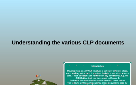 Understanding the various CLP documents by CLP Course Team on Prezi