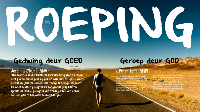 Roeping - Boshoff Grobler by Jurie Kriel on Prezi