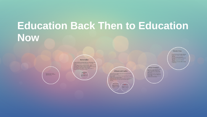 Education Back Then to Education Now by Jackie Nunez on Prezi