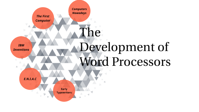 The Timeline of Word Processors by Emily Rogers on Prezi