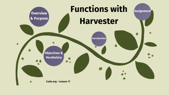 Unit 4 - Lesson 17 Functions with Harvester by Holly Francks on Prezi