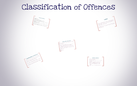 Classification of Offences by Joy Hartley on Prezi