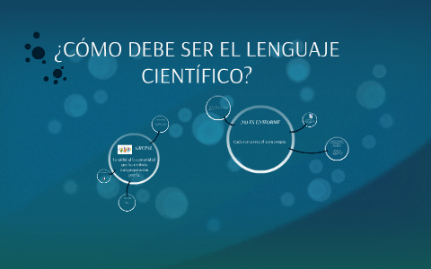 ¿CÓMO DEBE SER EL LENGUAJE CIENTÍFICO? by INÉS ÁLVAREZ ROMERO on Prezi