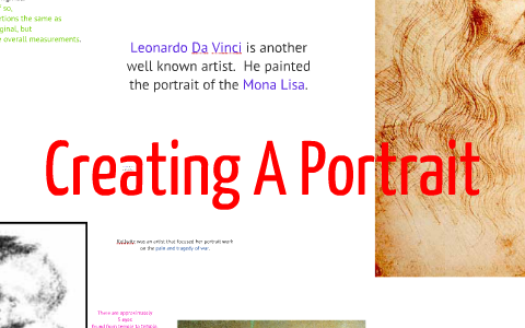 portrait drawing by on Prezi