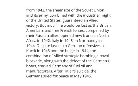 World War II 1942 to 1945 by richard nigro on Prezi