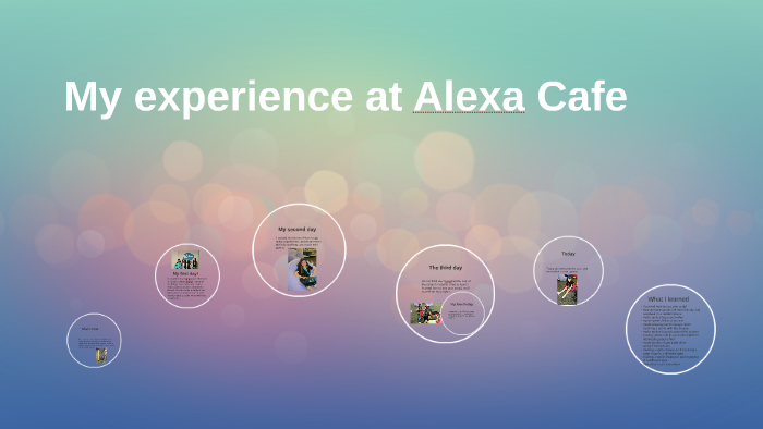 My experience at Alexa Cafe by Kylie Brown on Prezi