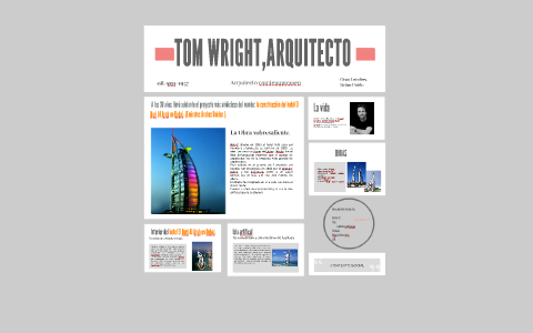 TOM WRIGHT,ARQUITECTO by Maria Jose Brenes on Prezi