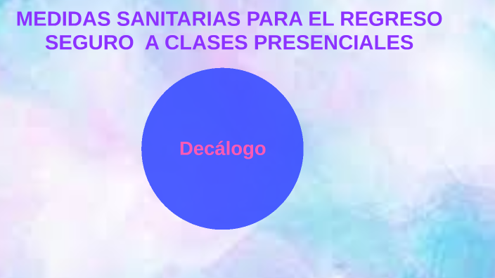 MEDIDAS SANITARIAS PARA EL REGRESO SEGURO A CLASES PRESENCIALES by ...