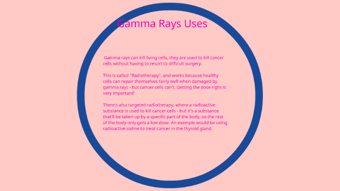 Medical Uses Of Gamma Rays!!!! by Queloni Burnside on Prezi