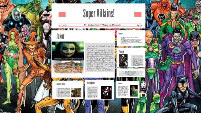 Villains Take Over The World by Samantha Nicholson on Prezi