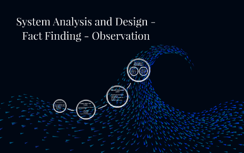 System Analysis and Design - Fact Finding - Observation by Tuba Thomas ...