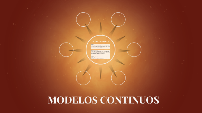MODELOS CONTINUOS by jaiko montero