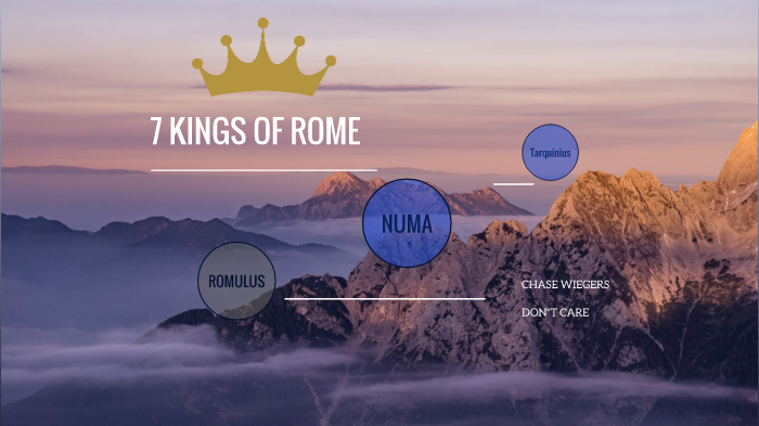 7 kings of rome by Chase Wiegers on Prezi