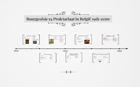 Bourgeoisie vs Proletariaat in België 19de eeuw by Elina van Mechelen ...