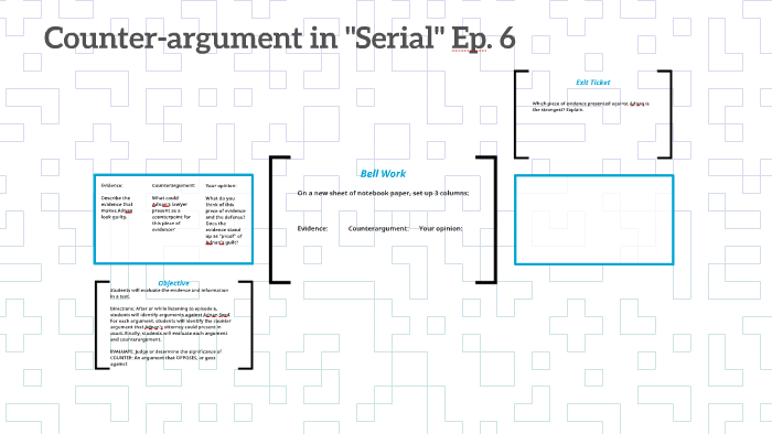 Counter-argument in "Serial" Ep. 6 by Kody Montgomery on Prezi