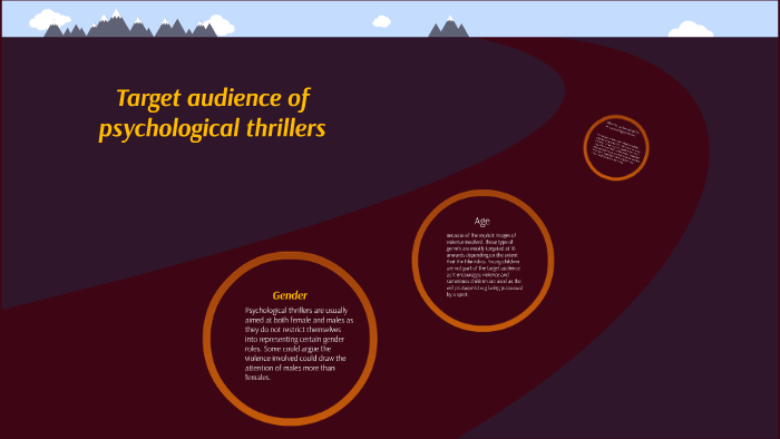 Target audience of psychological thrillers by sibel hassan on Prezi