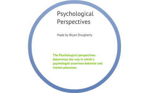 7 Psychological Perspectives by Bryan Dougherty on Prezi