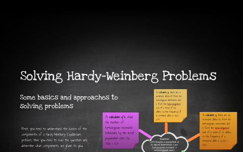 Solving Hardy_weinberg Problems by Janice Chen