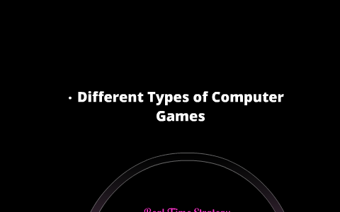 Different Types of Computer Games by Lucy Coppinger