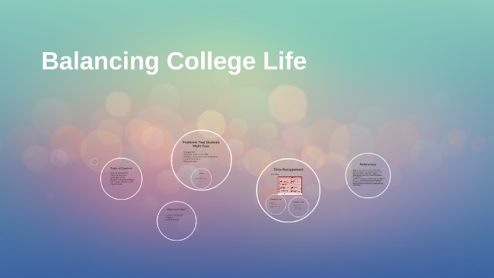 Balancing College Life by on Prezi